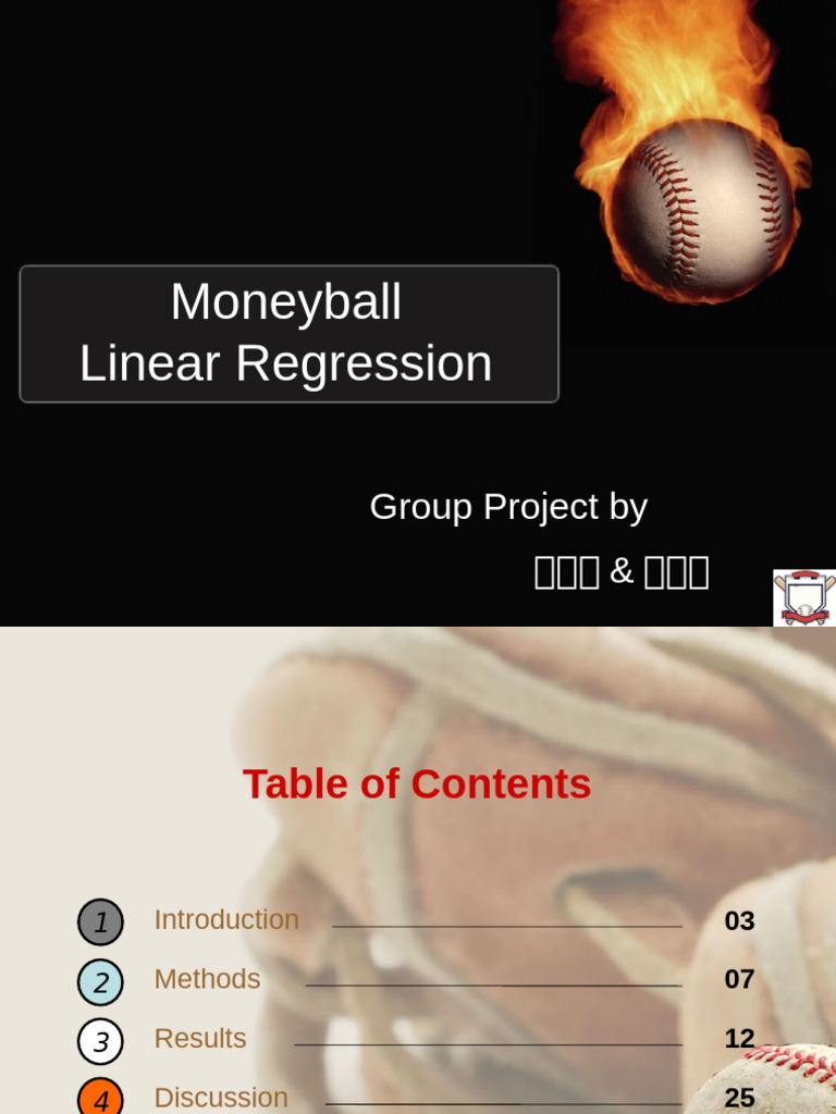 Moneyball - Linear Regression | PDF | Major League Baseball | Major ...