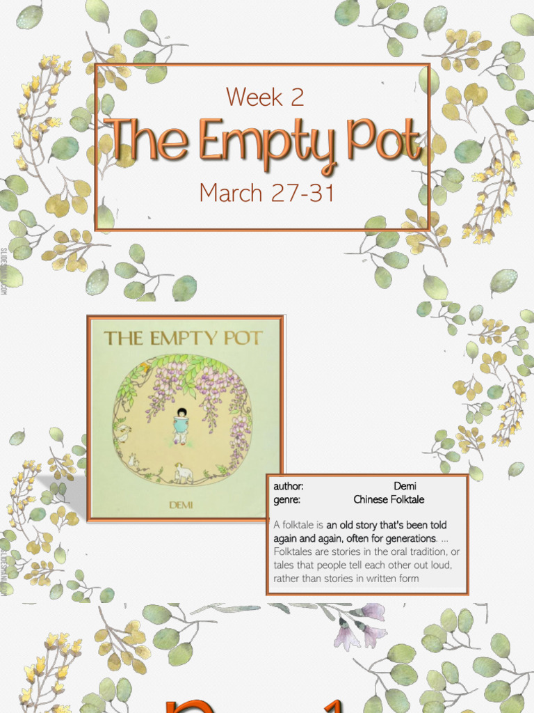 Week 3 English PPT The Empty Pot March 27-31 | PDF | Volcano | Linguistics