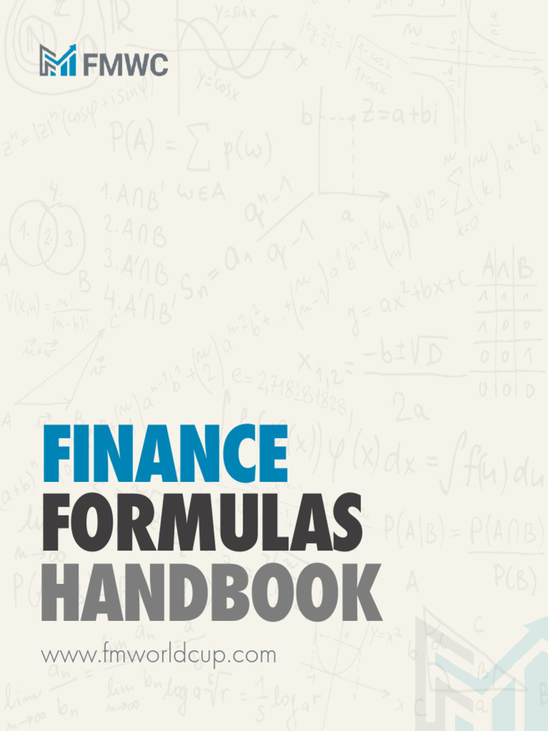 Finance Formulas Handbook 2 | PDF | Valuation (Finance) | Investing