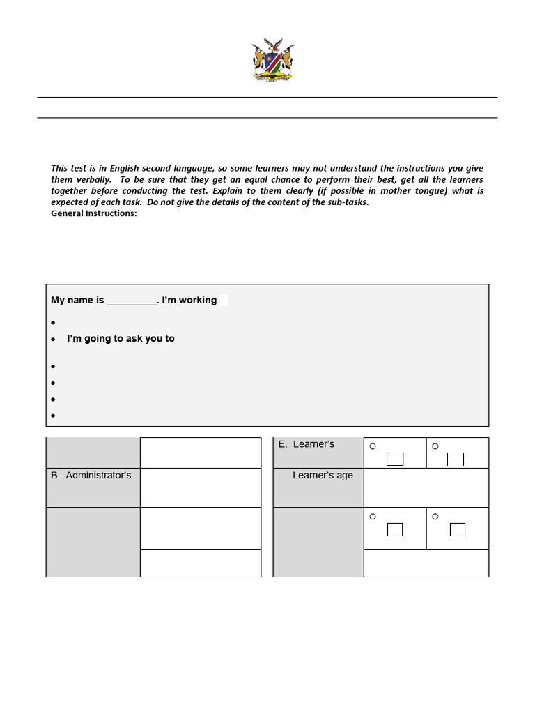 Early Grade Reading Assessment Guide | PDF | Second Language | Linguistics