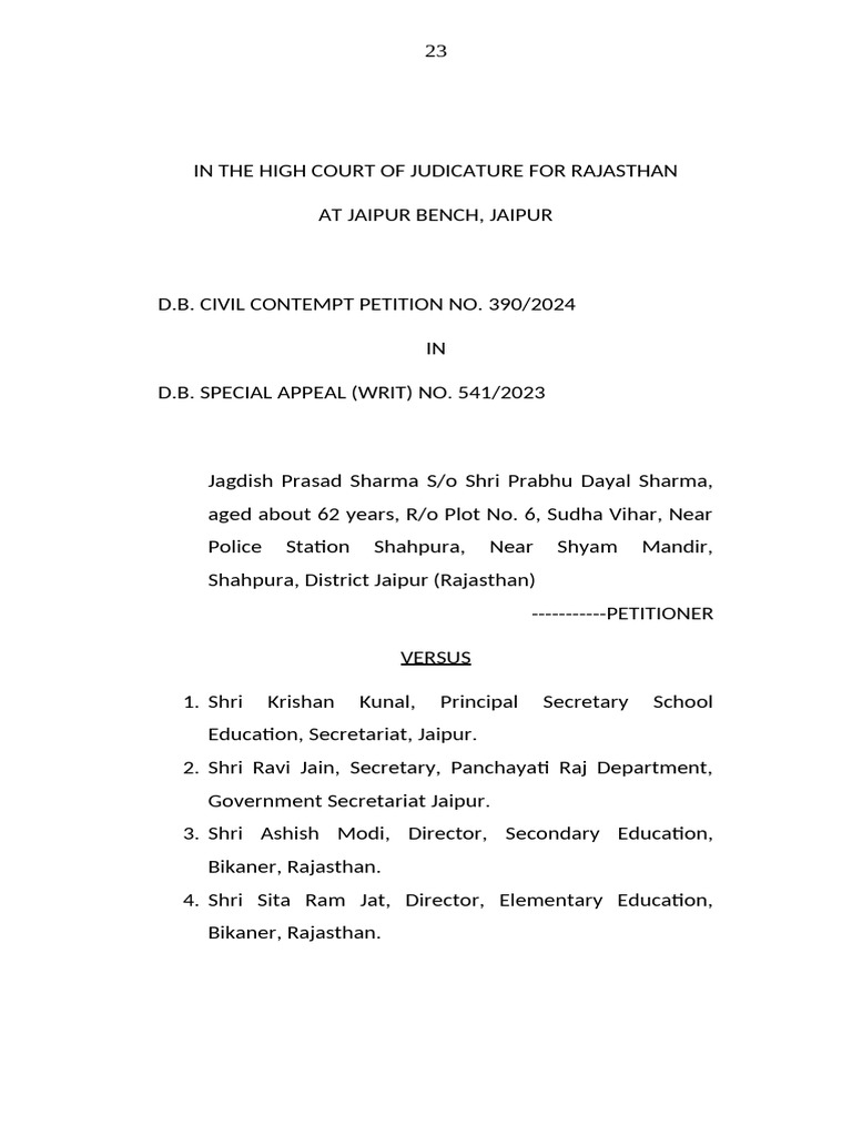 Se Draft Compliance CCP 390.2024 Jagdish Prasad Sharma | PDF | Affidavit | Legal Procedure