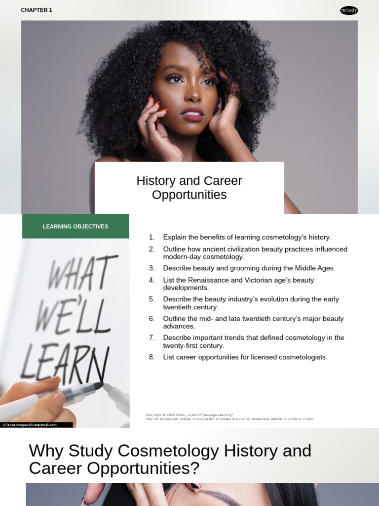 History and Careers in Cosmetology | PDF | Human Appearance