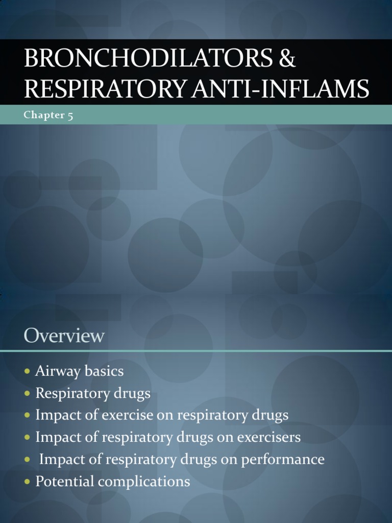 Bronchodilators and Respiratory Drugs Guide | PDF | Respiratory Tract ...