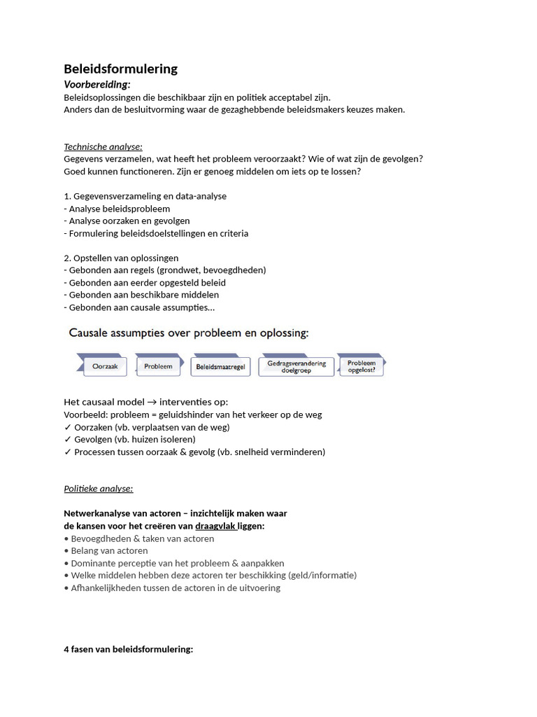 Beleid en Besluitvorming HC WK 4 | PDF