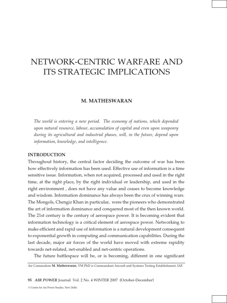 M. Matheswaran | PDF | Intelligence, Surveillance, Target Acquisition ...