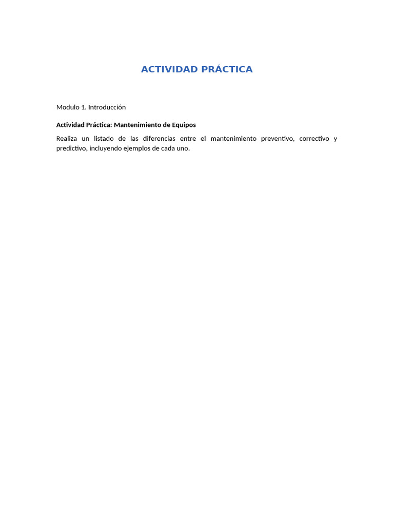 Actividad Practica 1 | PDF