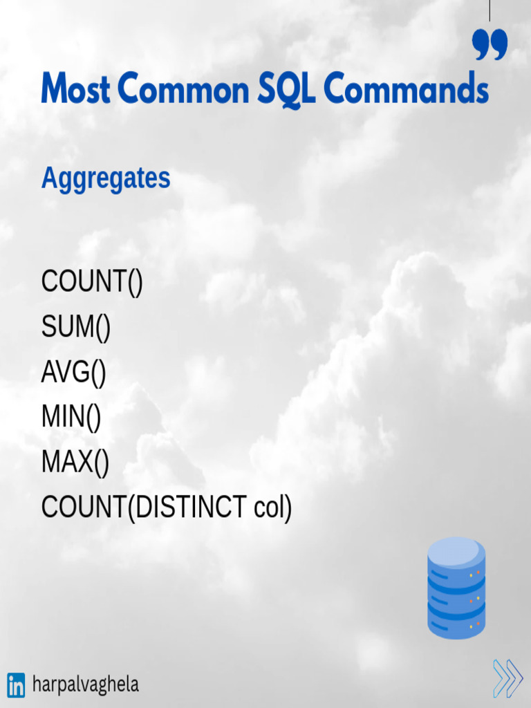 Most Common SQL Commands | PDF