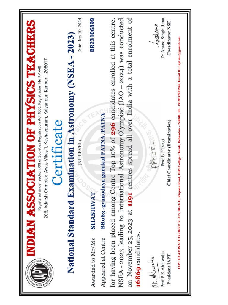 NSEA Cert | PDF