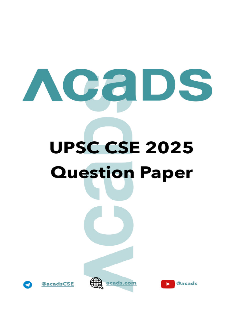 CSE Prelims 2025 GS I Acads AI | PDF | Temperate Climate | Atmosphere