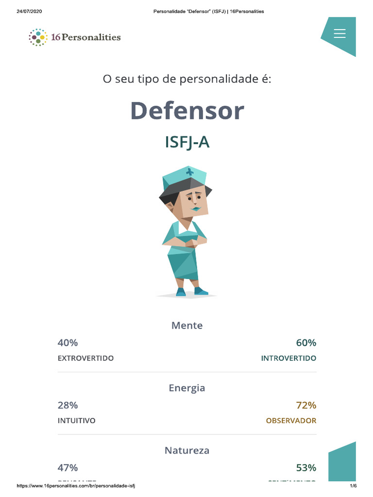 16 Personalities Luis Amaral | PDF