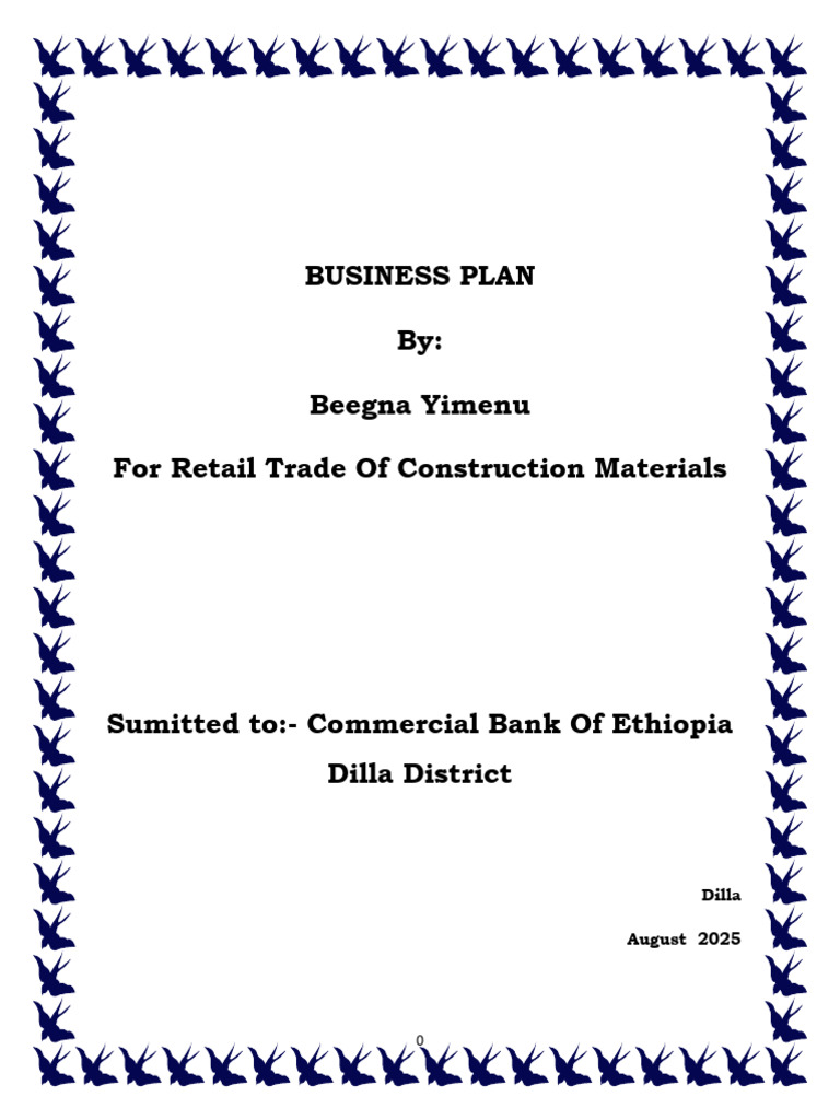 Business Plan for Construction Retail Trade | PDF | Expense | Pricing