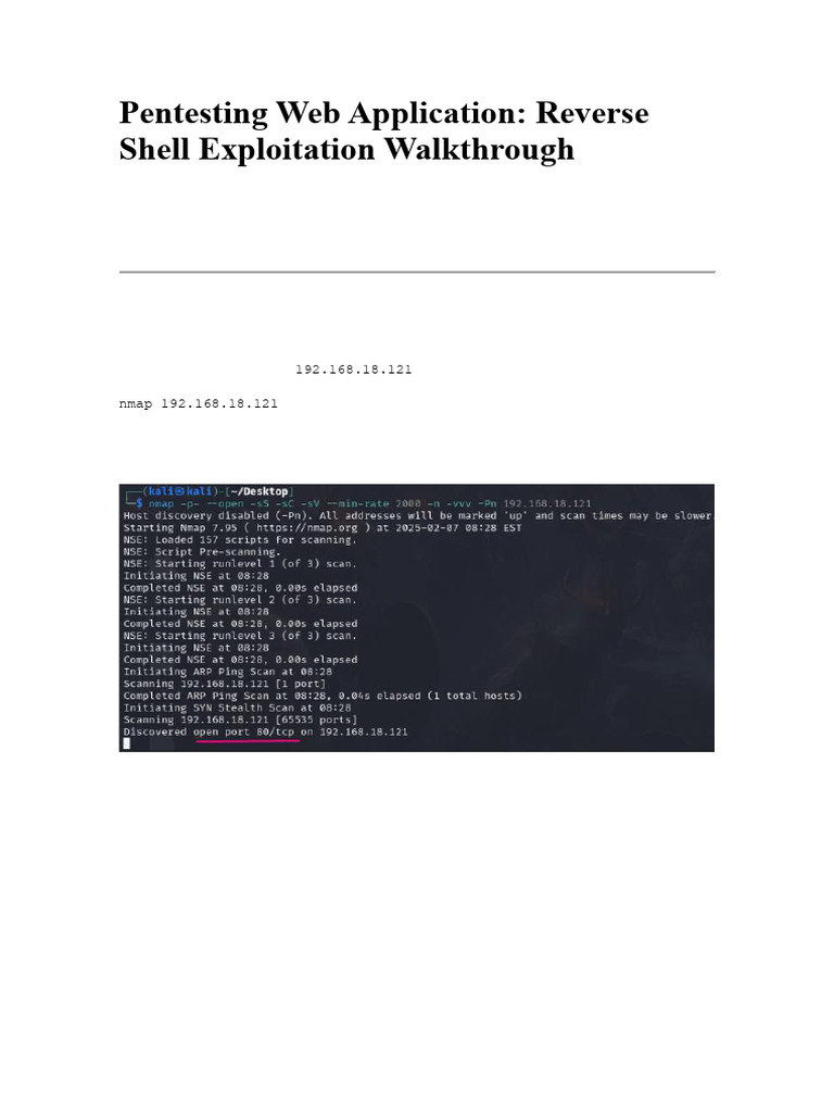 Guía de Reverse Shell en Pentesting Web | PDF | Archivo de computadora ...
