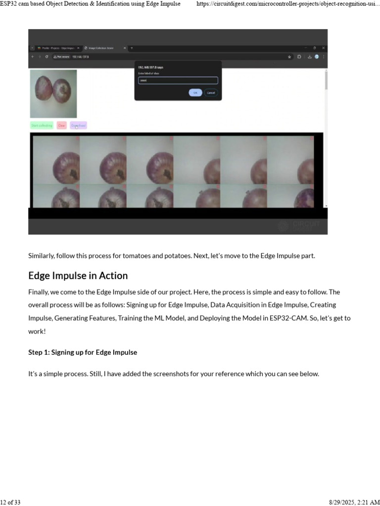 DIy ESP32 Cam Based Object Detection & Identification | PDF | System Software | Software