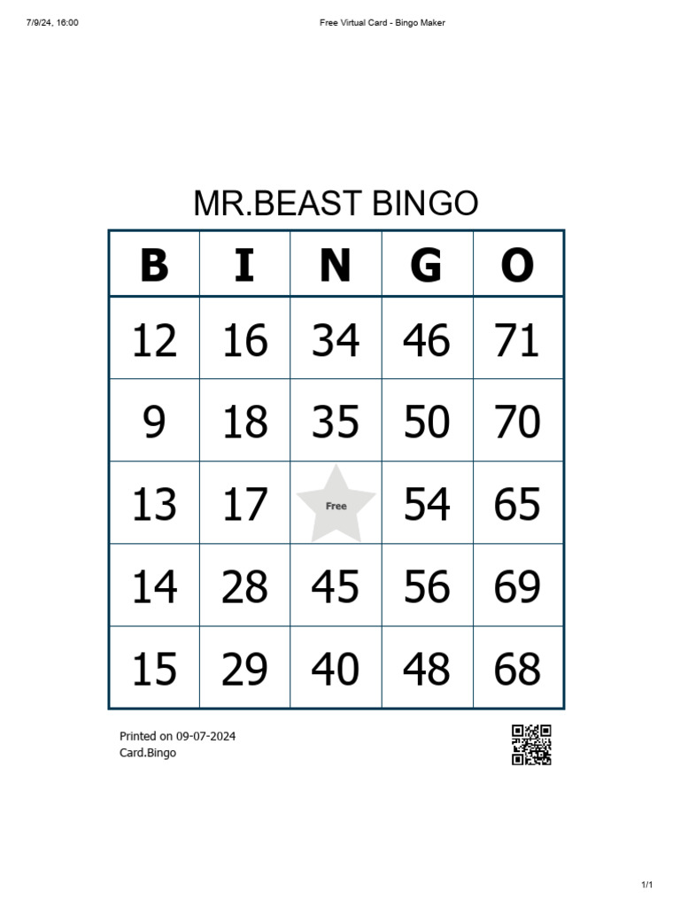 CARD 5 - Bingo Maker | PDF