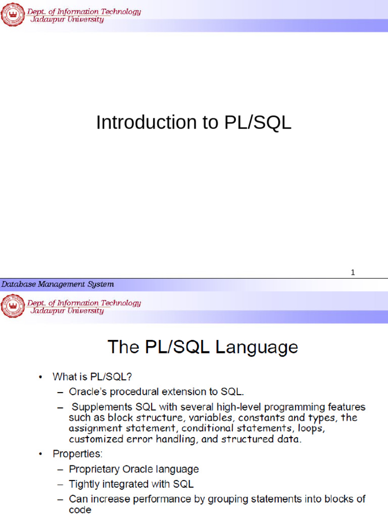 PL_sql | PDF | Pl/Sql | Data Type