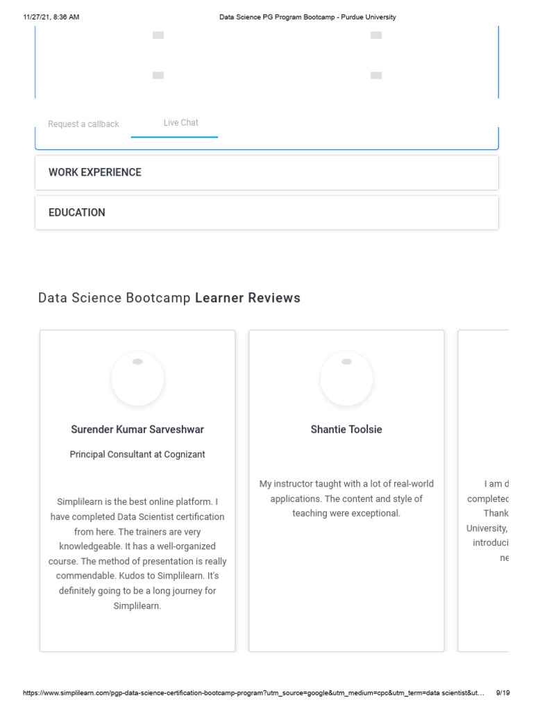 Data Science Bootcamp Reviews & Insights | PDF