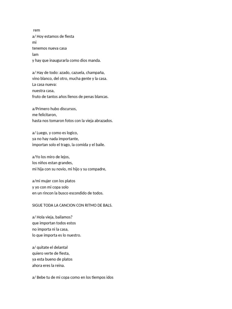 La Casa Nueva Cancion y Nota | PDF
