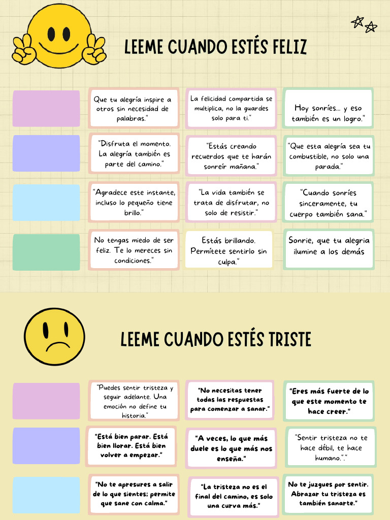 Frases para momentos de emoción | PDF