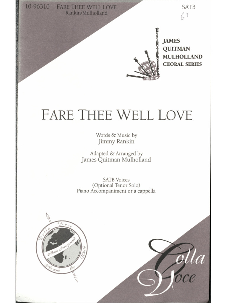 Fare Thee Well, Love | PDF