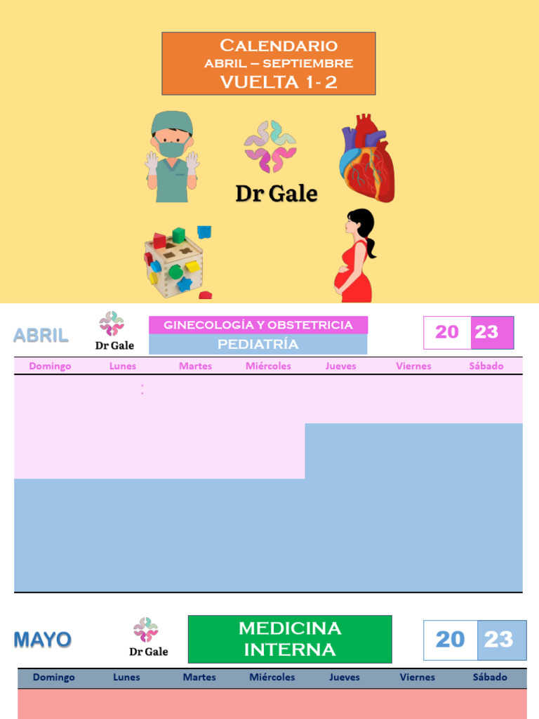 Calendario Enarm 2023 Abril Sep | PDF | Cáncer | El embarazo