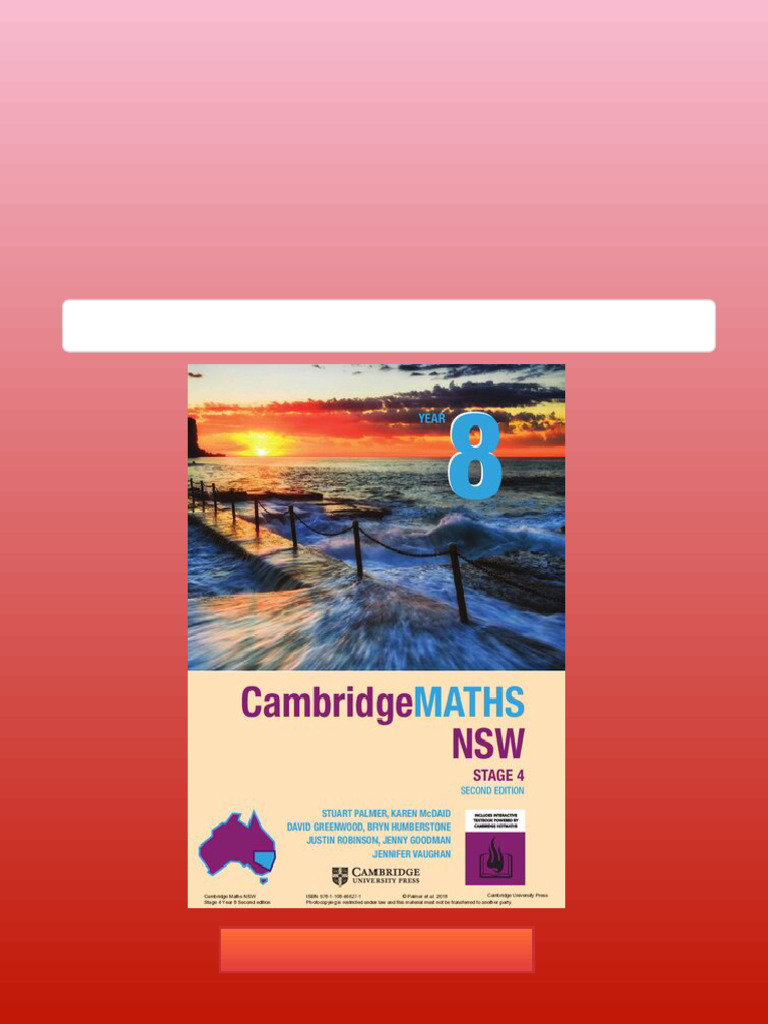Cambridge Maths Stage 4 NSW Year 8 2nd Edition Stuart Palmer Latest PDF ...