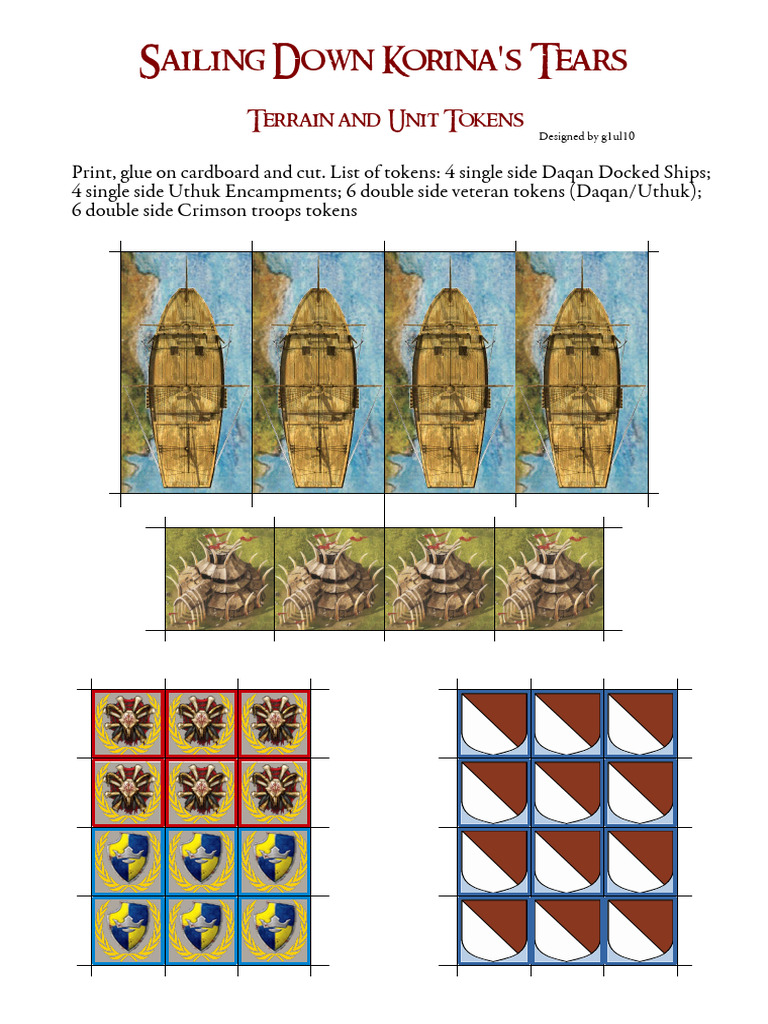 Terrain and Unit Tokens | PDF