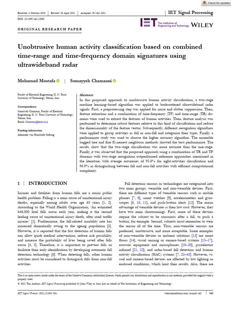 Unobtrusive Human Activity Classification Based On Combined Time Range and | PDF | Machine ...