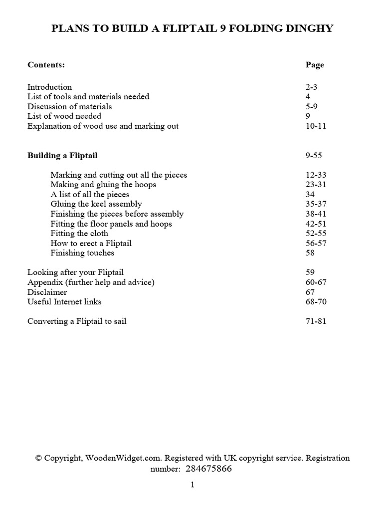 Fliptail 9 MK 1 | PDF | Plywood | Screw