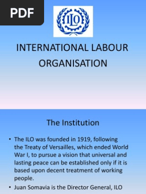 International Labour Organisation Functions