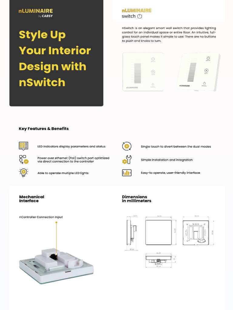 Nluminaire Switch | PDF | Network Switch | Light Emitting Diode