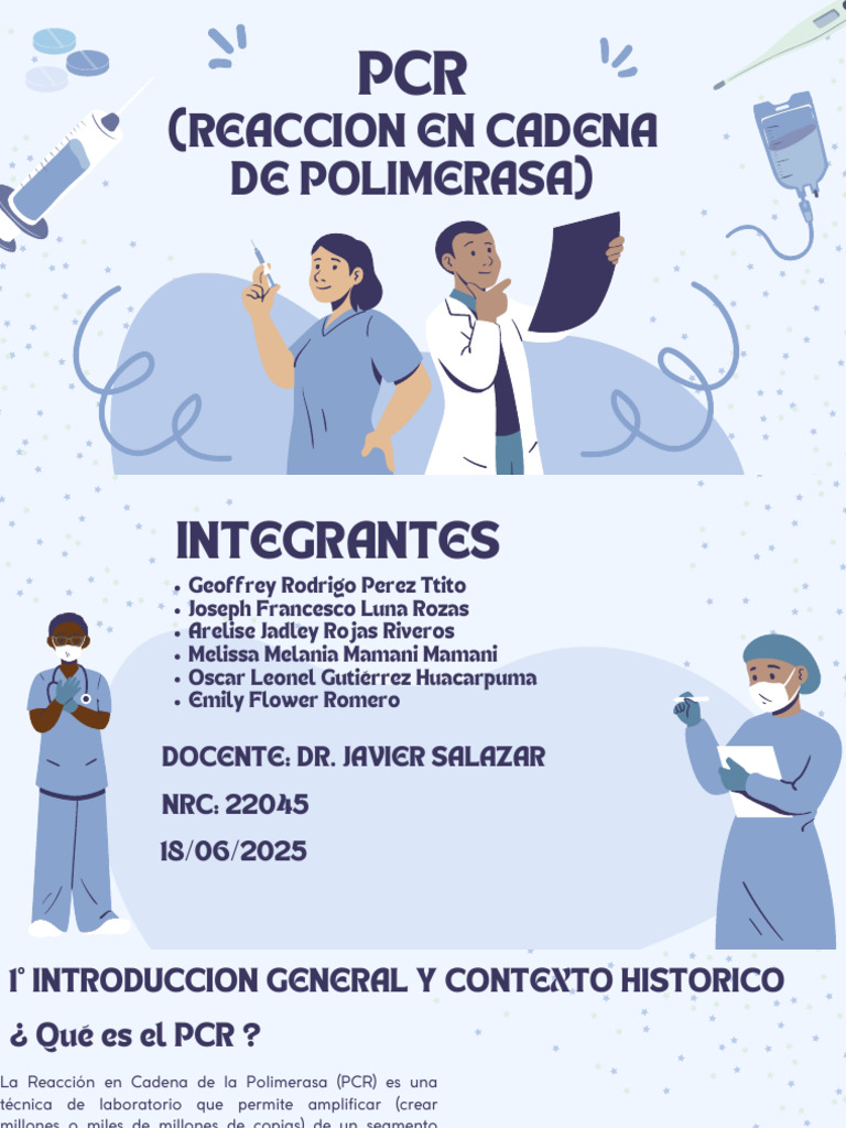 PCR (Reaccion en Cadena de Polimerasa) | PDF | Reacción en cadena de la ...