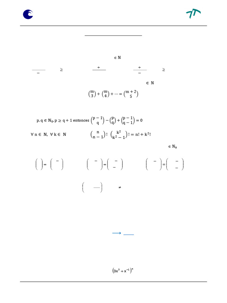 TP3 Combinatoria | PDF | Triángulo | Matemáticas