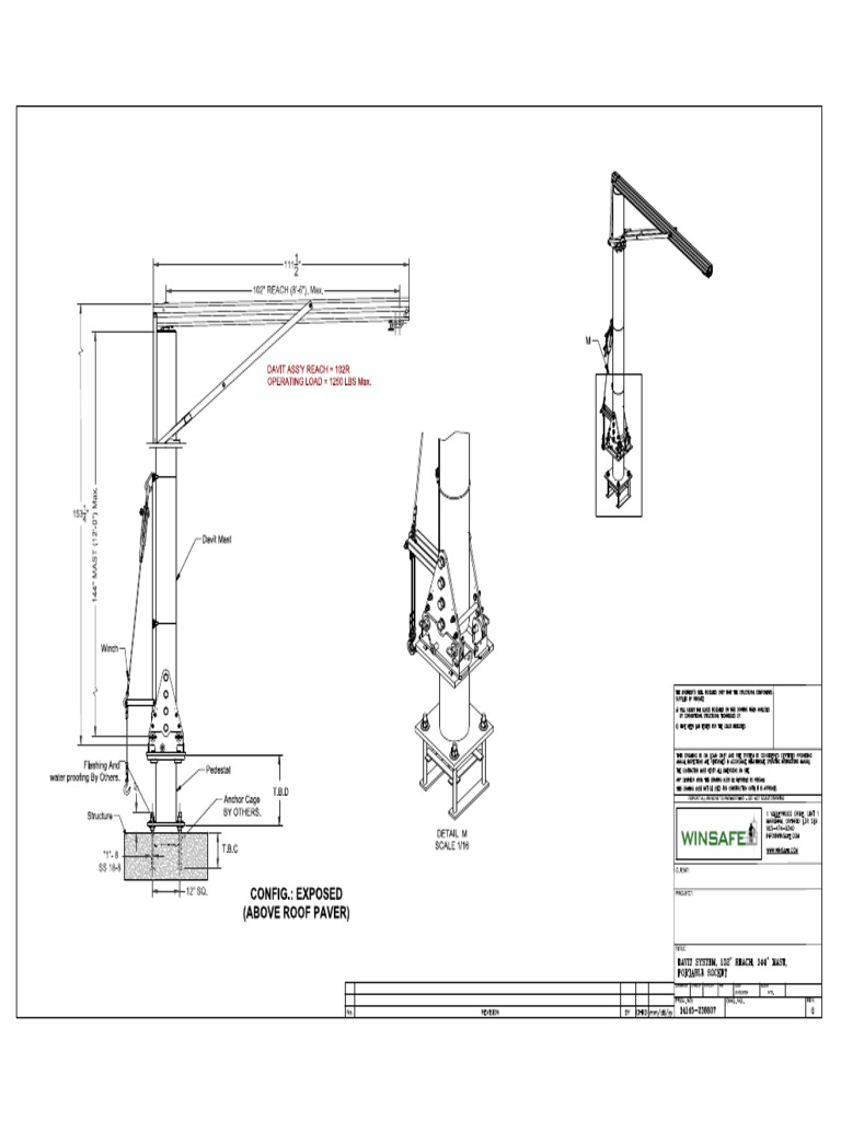 Davit Drawing Package | PDF