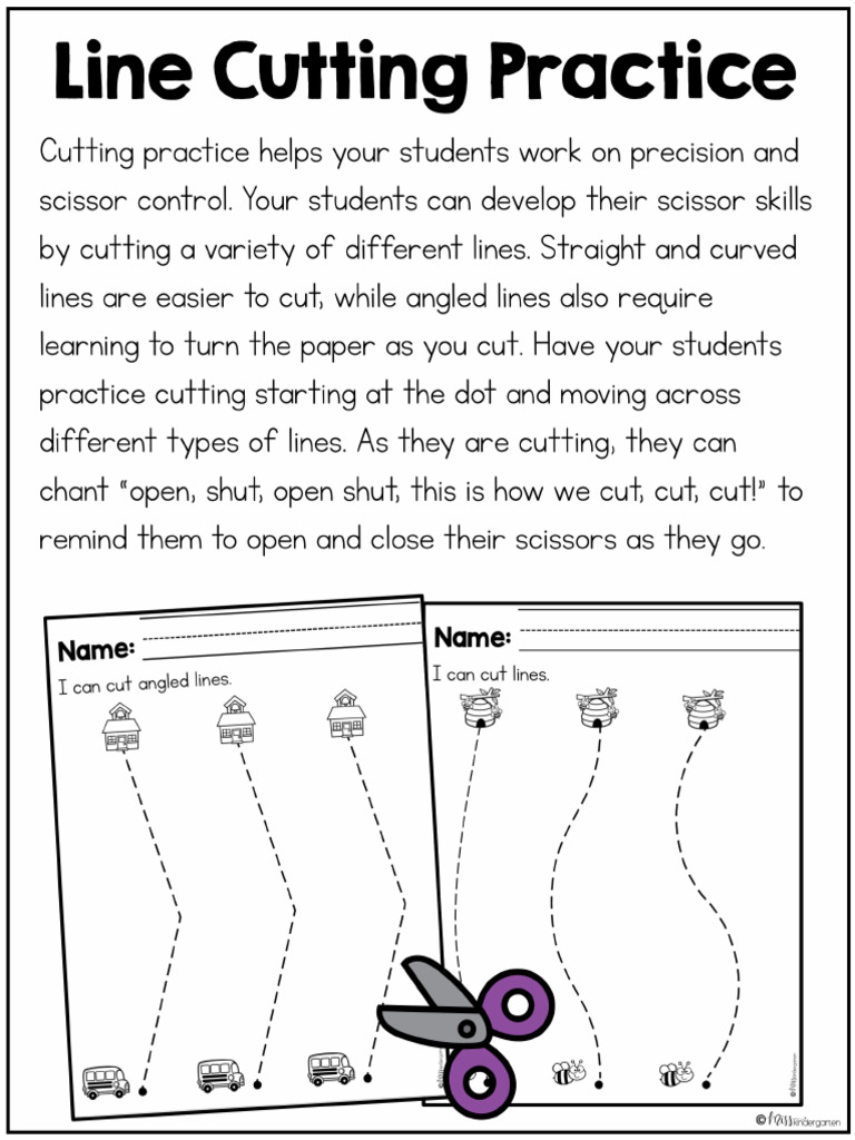 Cutting Practice Pages | PDF