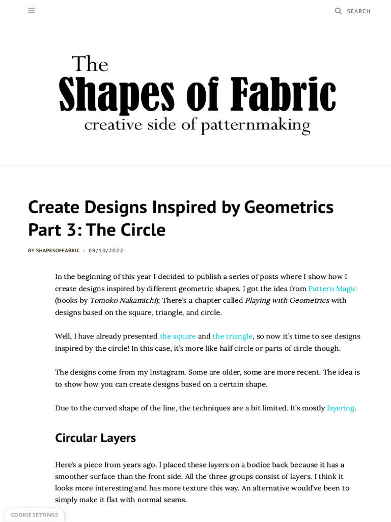 Circle-Inspired Design Techniques | PDF | Seam (Sewing) | Circle