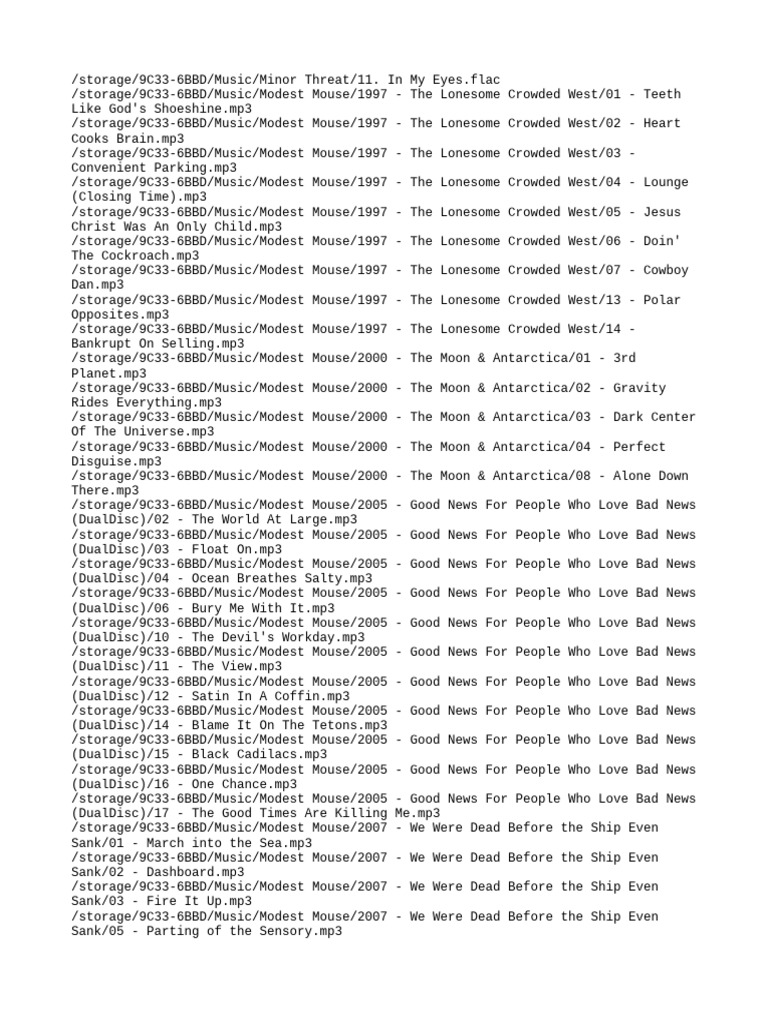 Music Collection Overview | PDF | Rock Albums | Rock Music