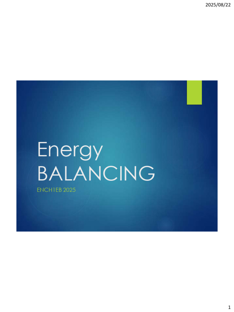 Energy Balancing in Open Systems | PDF | Enthalpy | Heat