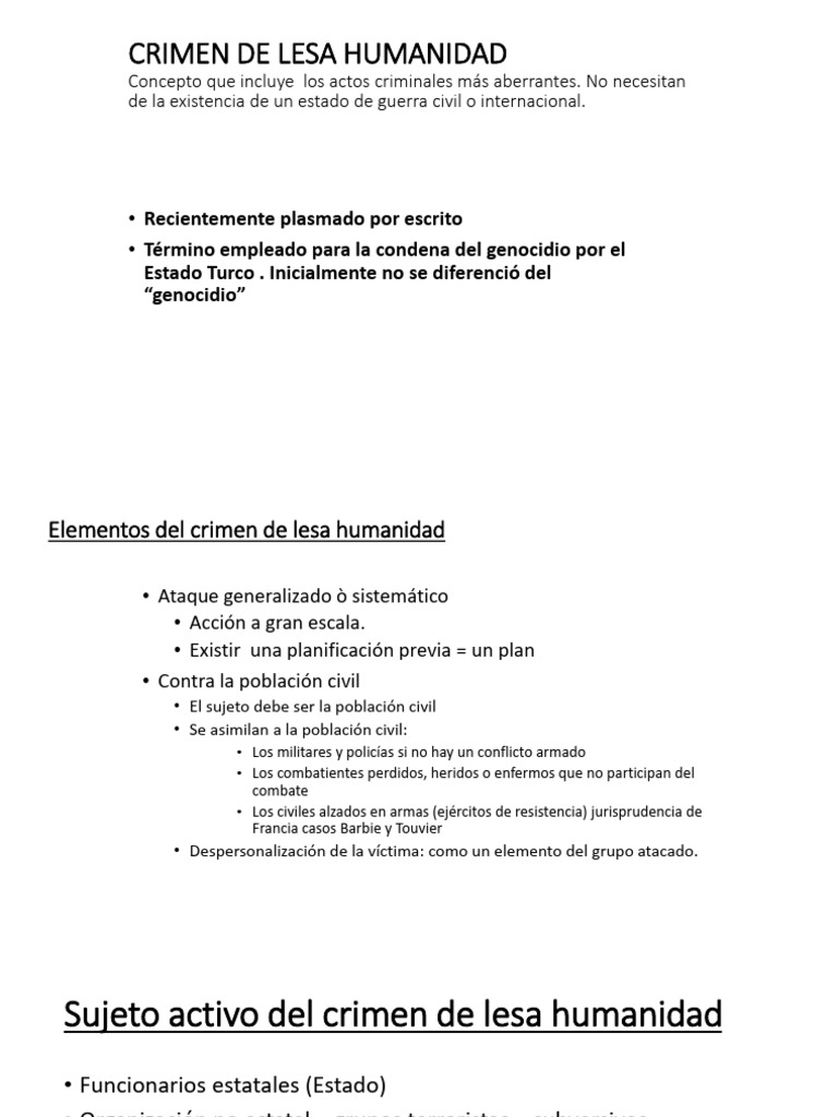 Caso Simon y Crimen de Lesa Humanidad | PDF | Crímenes contra la humanidad | Crímenes
