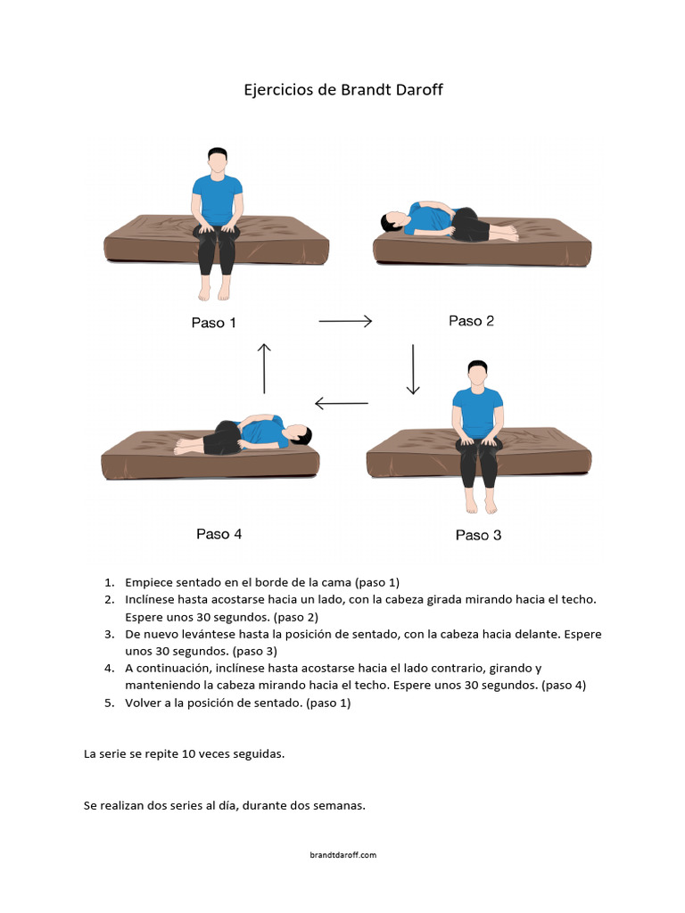 Ejercicios de Brandt-Daroff PDF | PDF