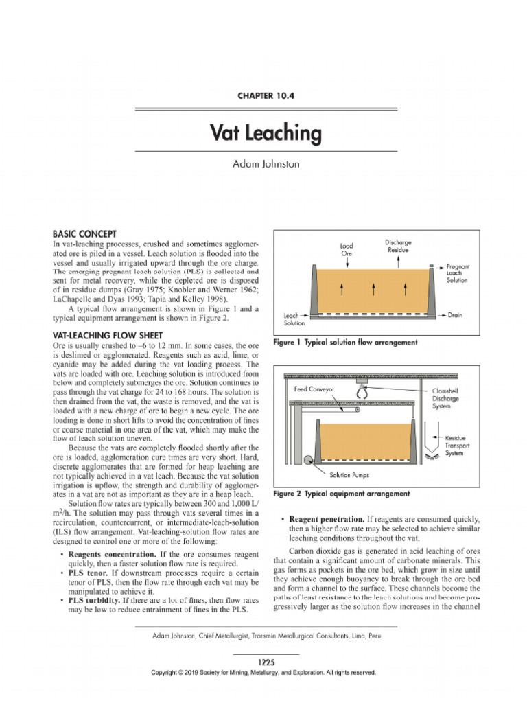 Vat Leaching | PDF