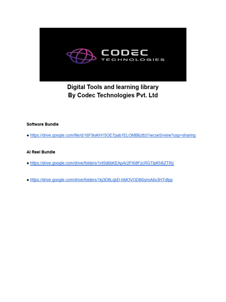 Digital Learning Tools & Resources Bundle | PDF | Software ...