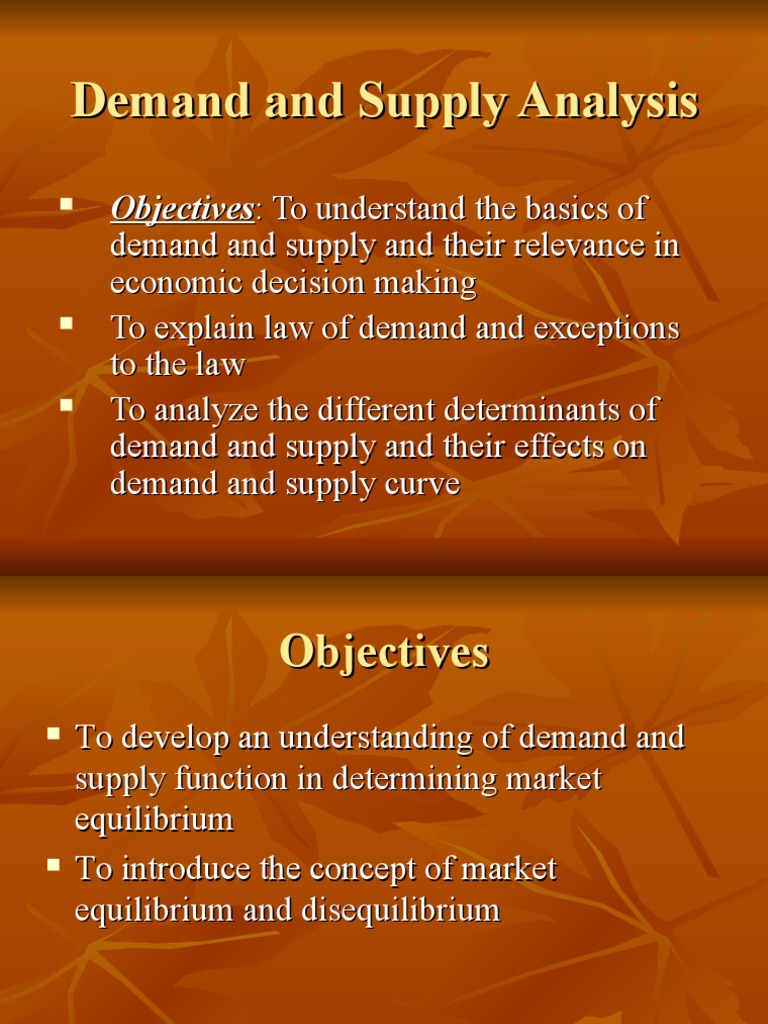 Demand and Supply Analysis | PDF | Supply And Demand | Demand