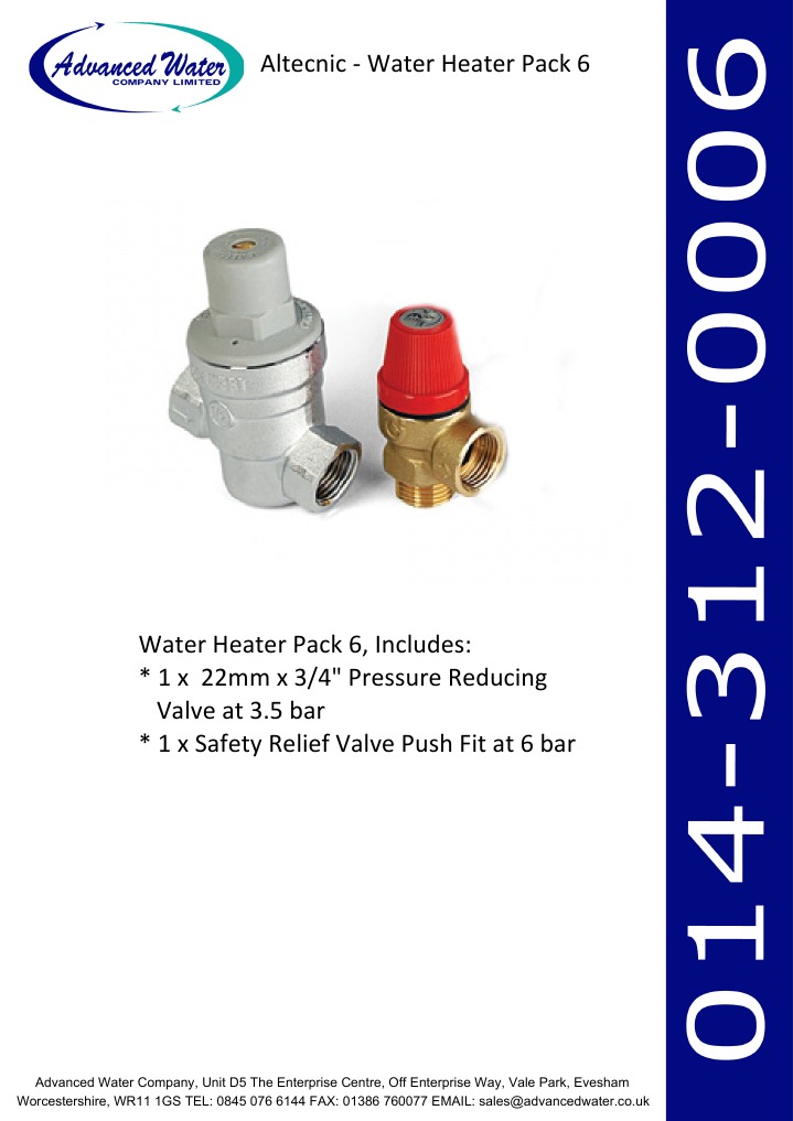Altecnic Water Heat Pack 6 | PDF