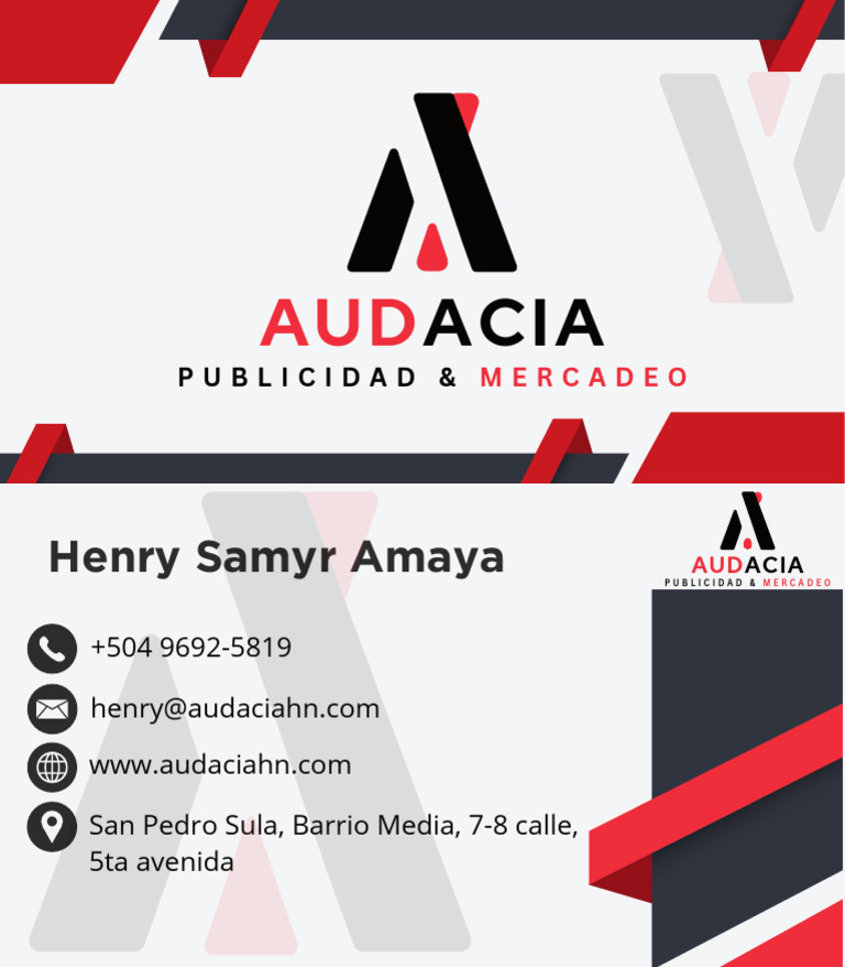 Tarjeta Presentacion Audacia | PDF