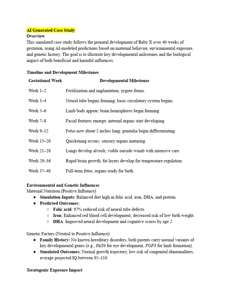 Prenatal Development Stages | PDF | Prenatal Development | Pregnancy