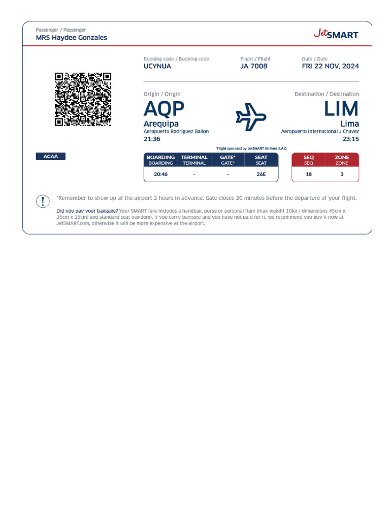 Boarding Card | PDF