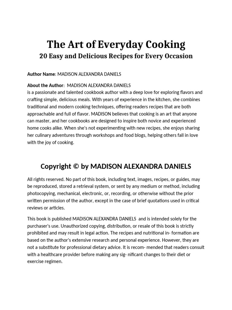 The Art of Everyday Cooking | PDF | Pancake | Cooking