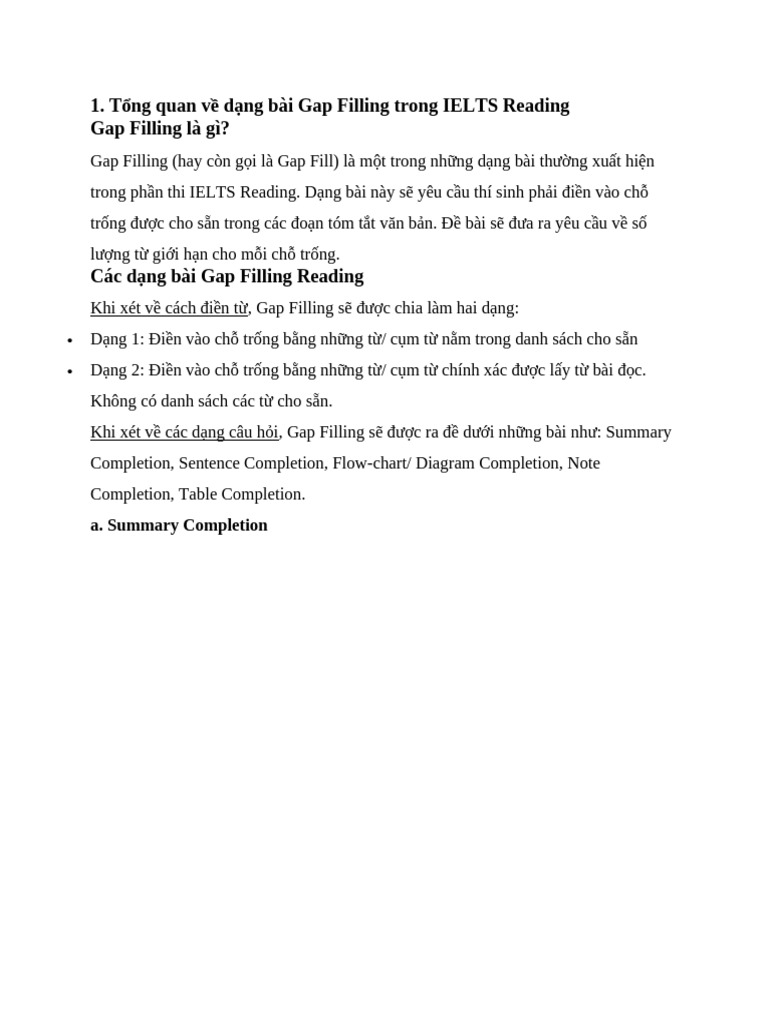 Gap Fill | PDF