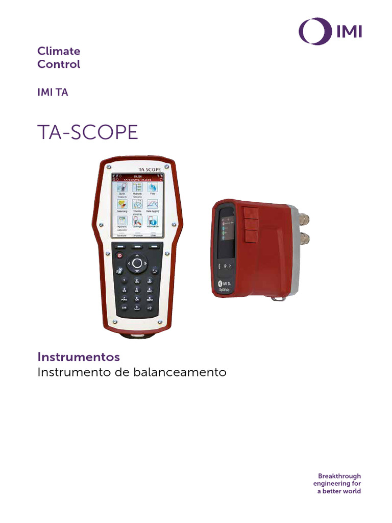 Instrumento TA-SCOPE para Balanceamento | PDF | Medição | Calibração