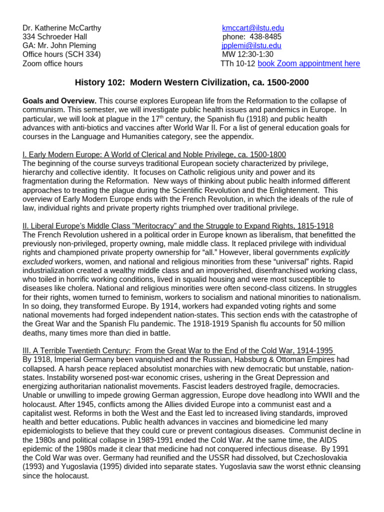 H102 Western Civ SPR 22 Final | PDF | Revolutions Of 1989 | Nazi Germany